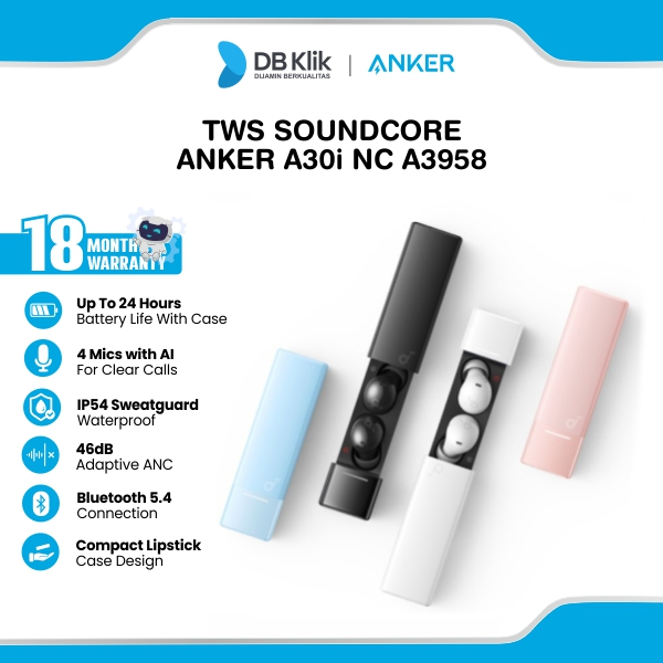 Jual Anker TWS Soundcore A30i NC A3958 - True Wireless Earbuds ...