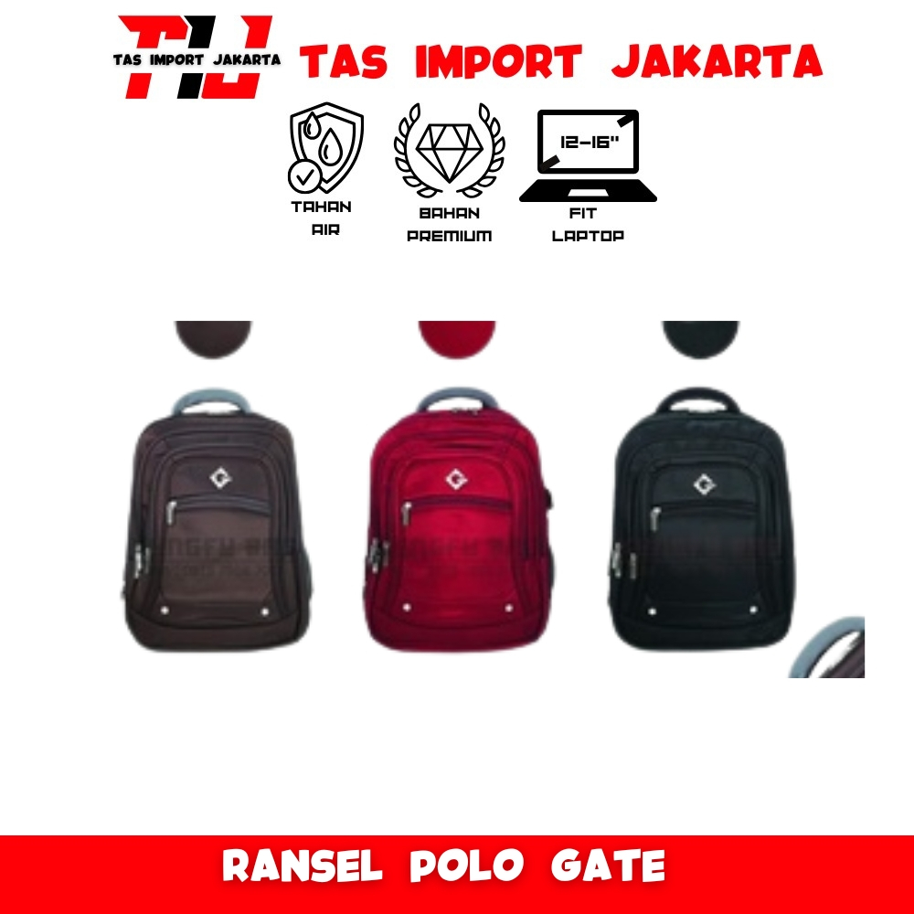Jual Best seller!! Tas ransel jumbo laptop backpack polo gate original ...