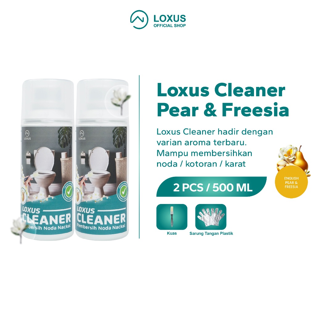 Jual Loxus Cleaner 2pcs Aroma Pear Freesia Pembersih Kerak Toilet Kamar ...