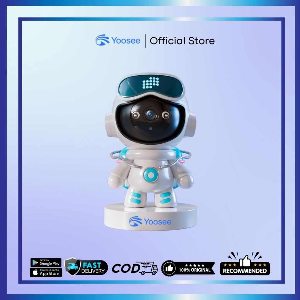 Jual [Yoosee] Kamera CCTV Robot AI – Desain Unik, Ultra HD, Wifi/Non ...