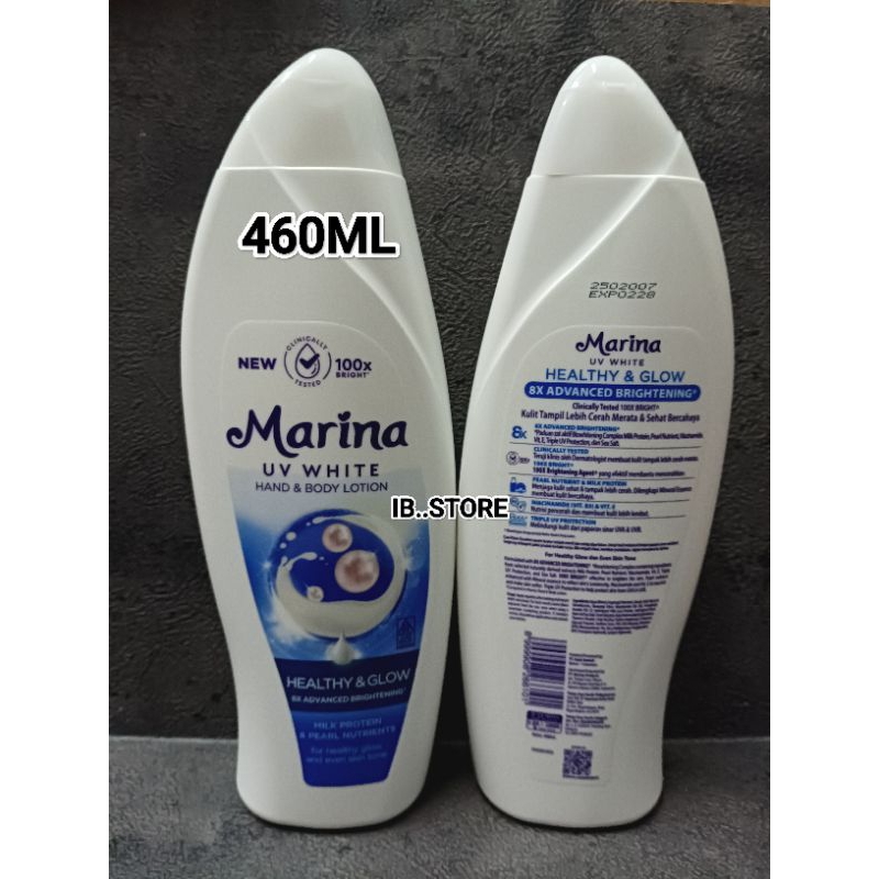 Jual MARINA UV WHITE BIRU JUMBO 460 ML ( 1 PCS / SATUAN / ECER ...