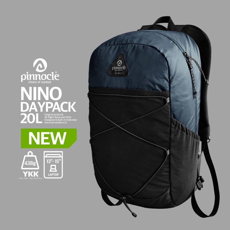 Jual Tas Gunung Daypack Hiking Pinnacle Nino 20L Backpack Ripstop - Dark Navy | Shopee Indonesia
