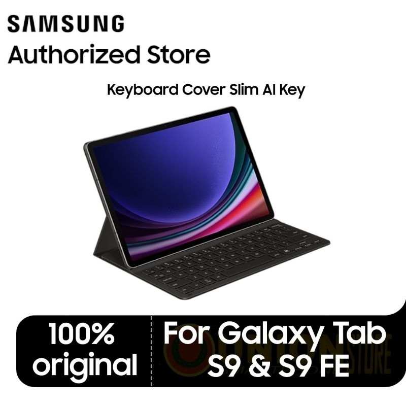 Jual Samsung Keyboard Cover Slim Tab S9 | Tab S9 FE series | Shopee ...