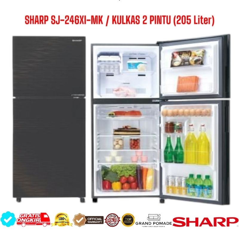 Jual KULKAS SHARP 2 PINTU SJ-246XI-MK 205 LITER | Shopee Indonesia