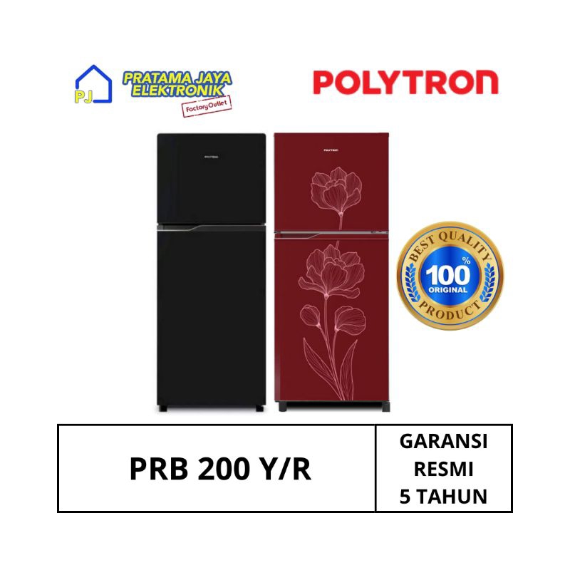 Jual KULKAS 2 PINTU POLYTRON PRB 200 Y/R | Shopee Indonesia