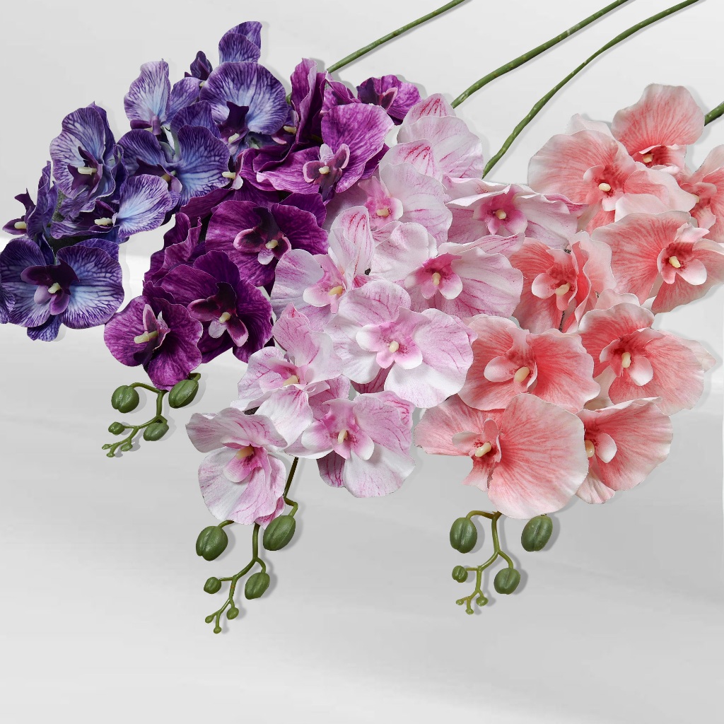 Jual ANGGREK OMBAK 9 KUNTUM / CATTLEYA ARTIFICIAL FLOWER / BUNGA ...
