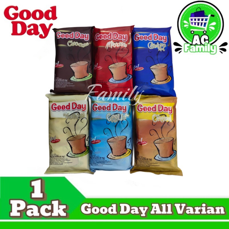Jual Good Day Kopi Instan All Varian 1 Pack Isi 10 Sachet | Shopee ...