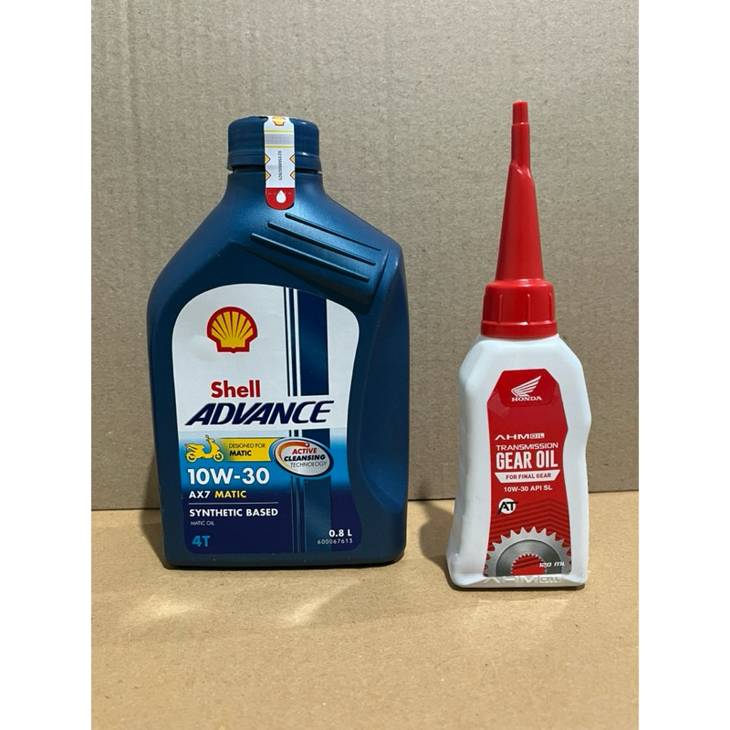 Jual OLI / OIL SHELL AX7 0,8 METIK SCOOTER DAN AHM GEAR BOK PELUMAS OLI ...