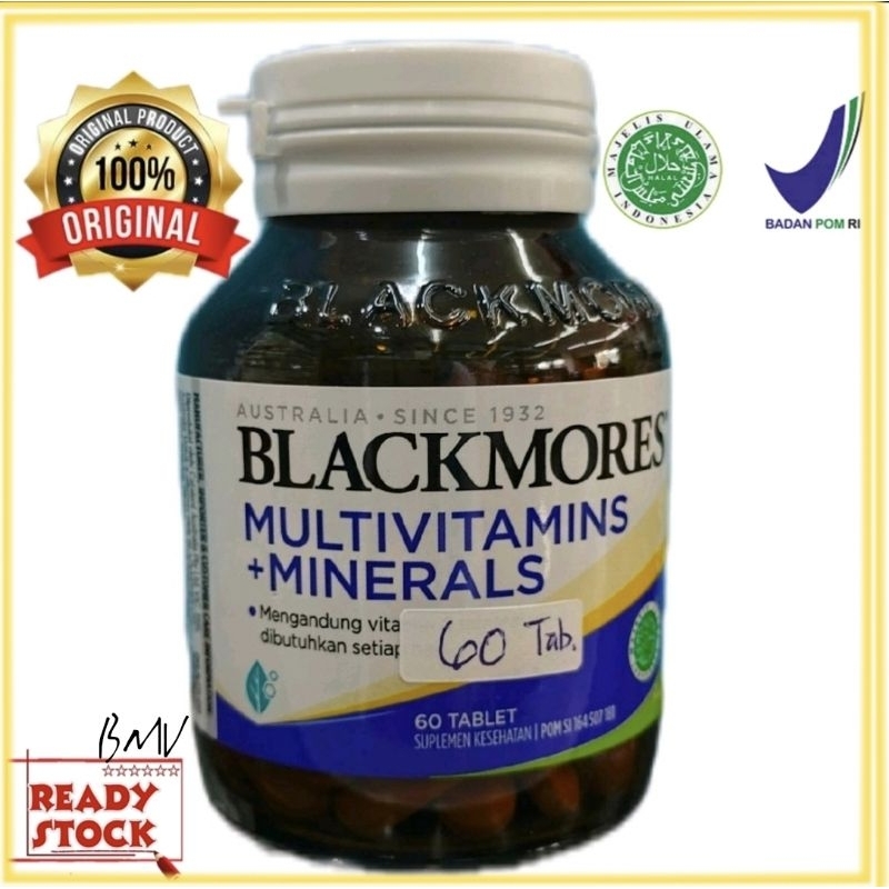 Jual BLACKMORES MULTIVITAMIN MINERAL ISI 60 TABLET ED:21/02/2026 Barang original | Shopee Indonesia