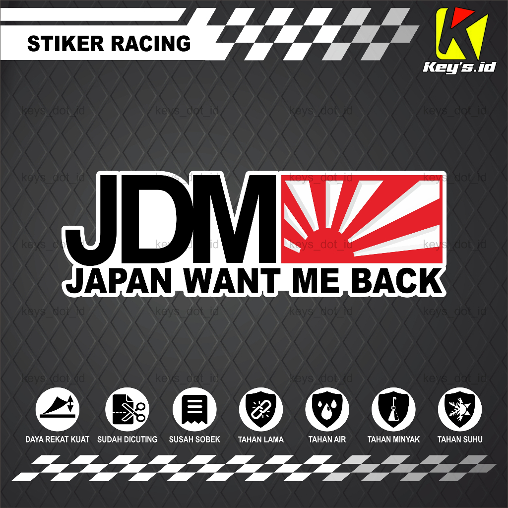Jual STIKER JDM JAPAN, STICKER JDM ANTI AIR SUDAH DICUTTING | Shopee ...