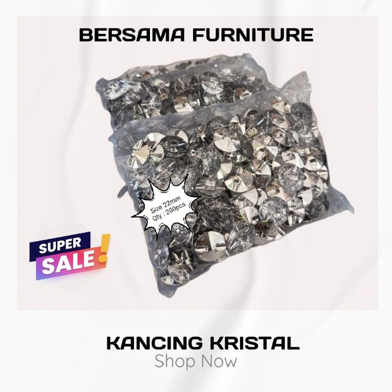 Jual kancing kaca / kancing diamond / kancing dipan / kancing kristal ...