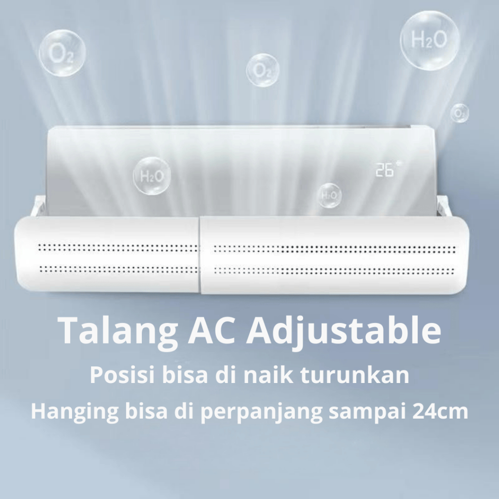Jual Javaramic Talang AC Adjustable Reflektor AC Penutup Angin AC ...