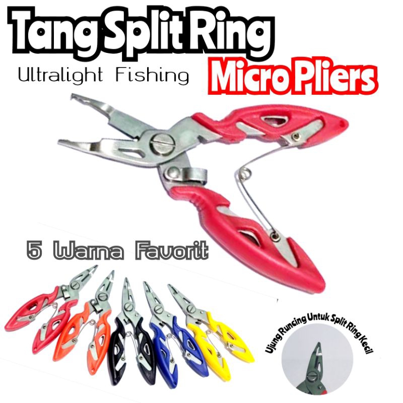 Jual Tang Split Ring Micro Pliers Tang Khusus Ultralight Fishing Split ...