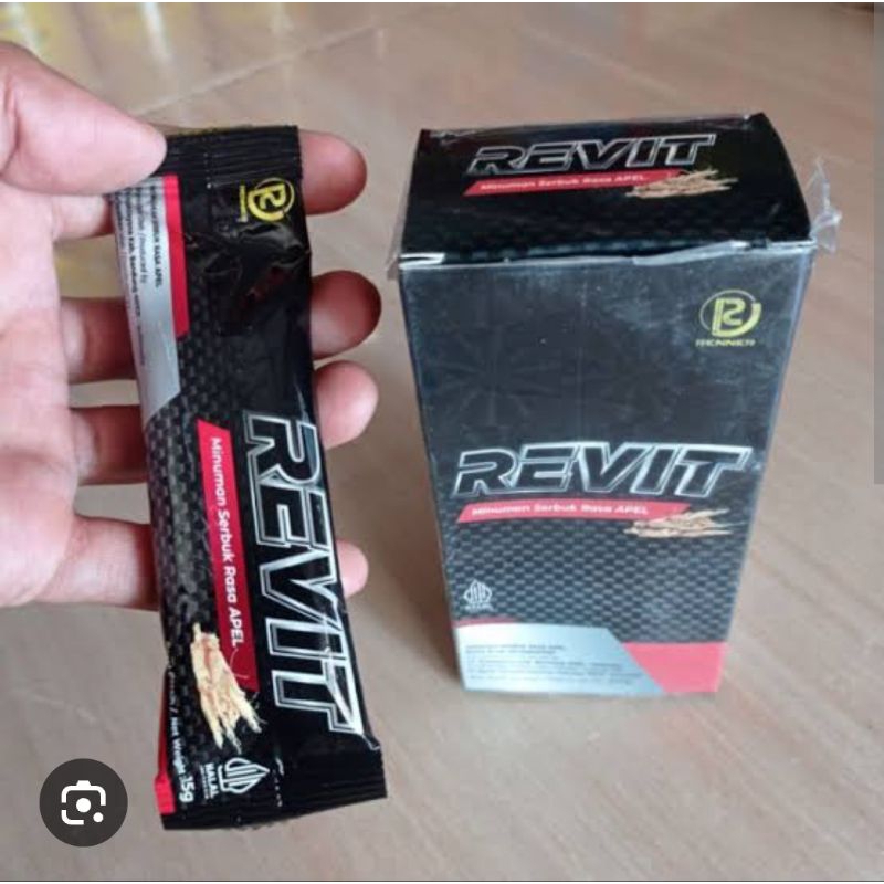 Jual Revit Sachet Minuman Serbuk Rasa Apel hijau BPOM Free Bubble ...