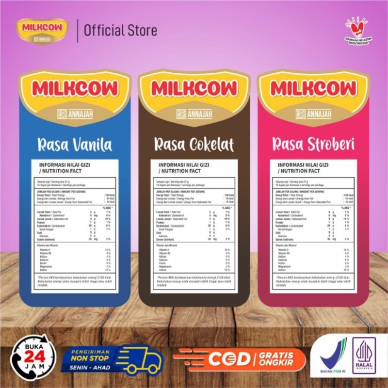 Jual Susu sapi Bubuk milkcow 500gr rasa Coklat Susup penambah nafsu ...