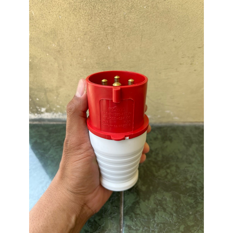 Jual Plug Mounting / Steker Male 4pin Industri Listrik Genset 4 pin 32 ...