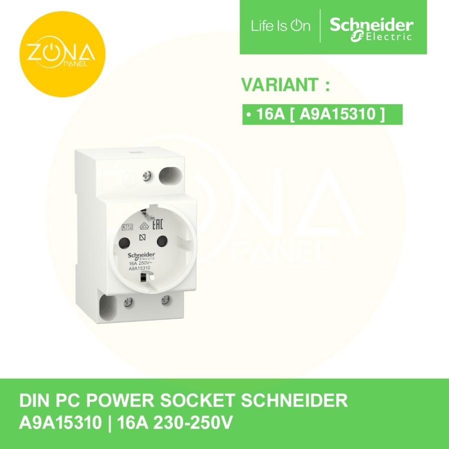 Jual PC SOCKET DIN RAIL SCHNEIDER STOP KONTAK A9A15310 | Shopee Indonesia