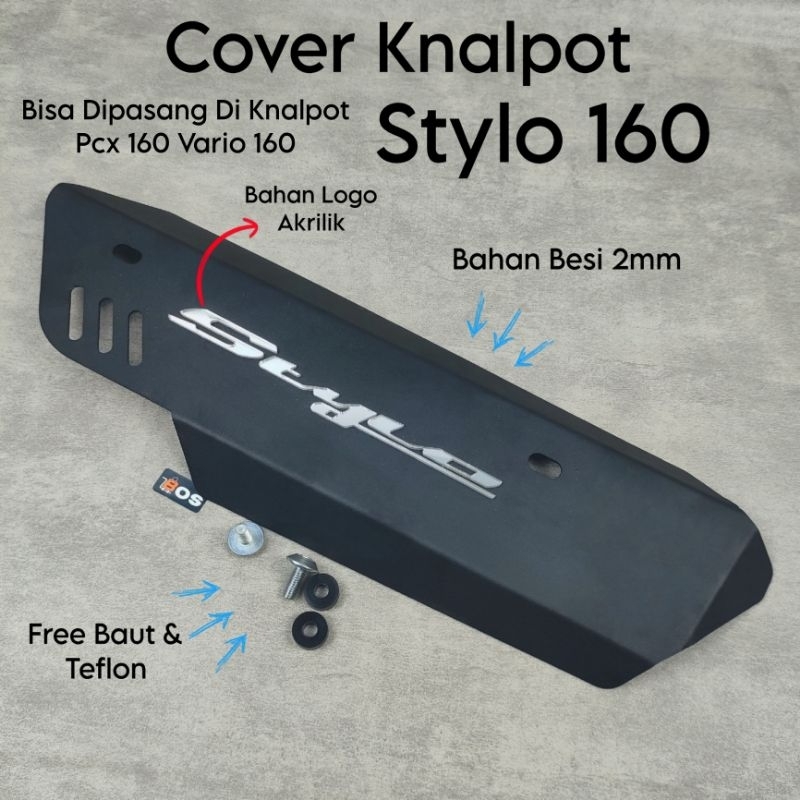 Jual Cover Knalpot Stylo 160 Bahan Besi 2mm | Shopee Indonesia