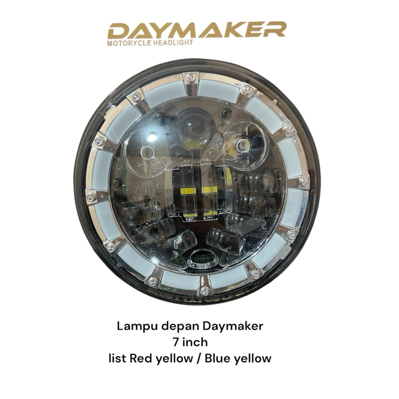 Jual Daymaker official store Lampu depan 7 inch model bulat list putus ...