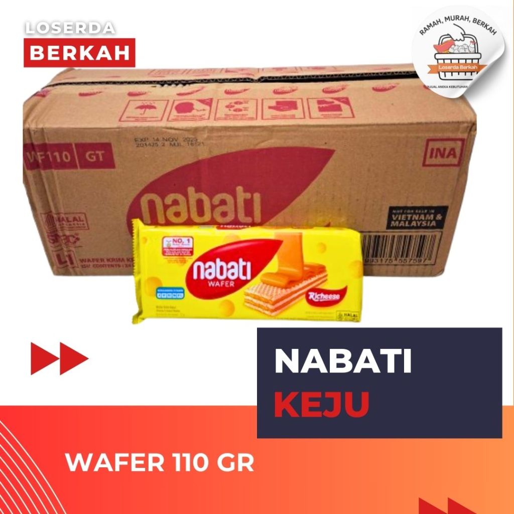 Jual 1 Dus - Wafer Nabati L1 110 Gram | 1 Dus isi 24 Pcs | Shopee Indonesia