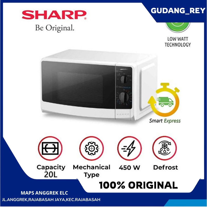 Jual Sharp R220MAWH R-220-MA-WH – Microwave Solo 20 Liter Putih ...