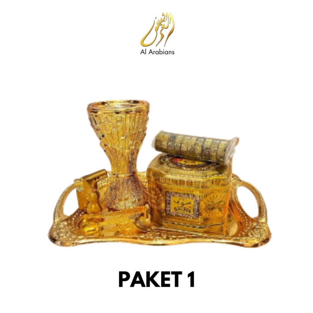 Jual Bukhur Bakhoor Arab Paket Komplit Lengkap Gold Premium | Shopee ...
