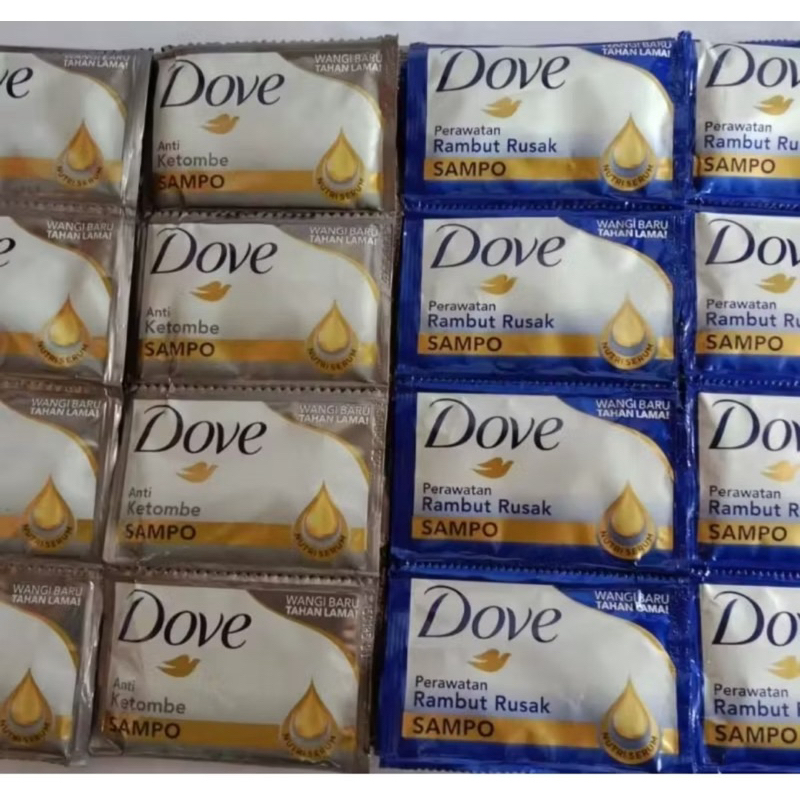 Jual Dove Shampoo Sachet RENCENG (isi 12 sachet) | Shopee Indonesia