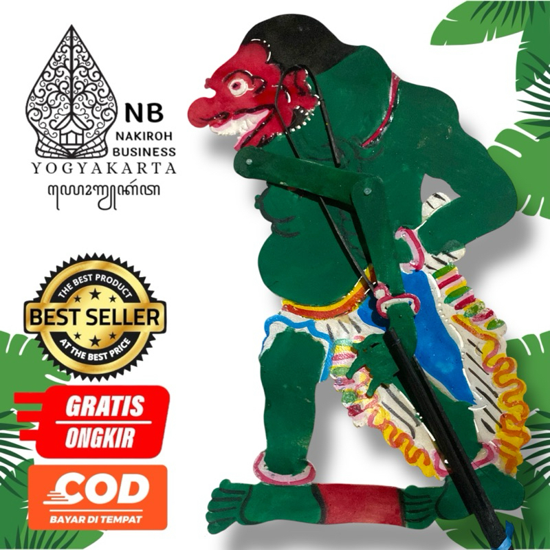 Jual WAYANG kulit BUTO IJO -+ 45 CM BAHAN KULIT SAPI ASLI | Shopee ...