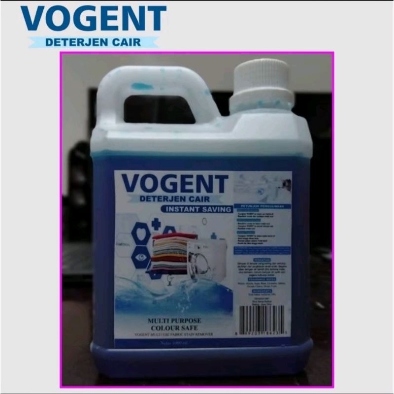 Jual Deterjen Vogent Kemasan Jerigen 1 Liter Murah Hilangkan Noda Pakaian | Shopee Indonesia