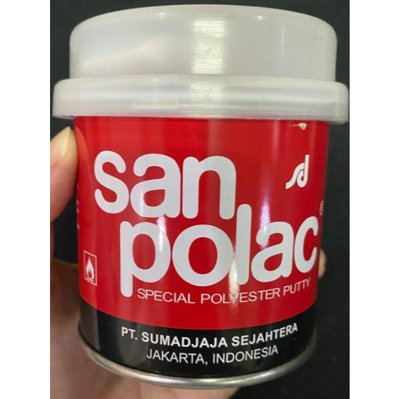 Jual Dempul San Polac Plastik 250gram Sanpolac Polyester Putty Mobil ...