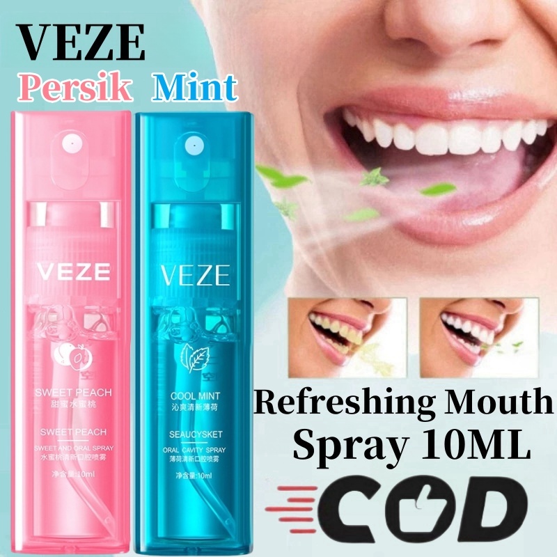 Jual 【COD ORI】VEZE Fresh Cool Mouth Spray 10ML - Parfum Mulut ...