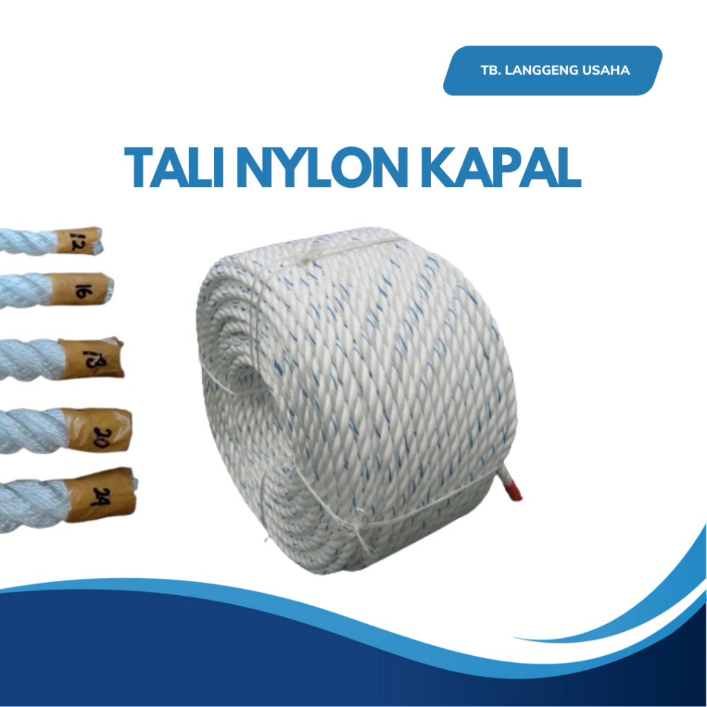 Jual LU TALI NYLON NILON KAPAL ECERAN UKURAN 4 6 8 10 12 14 16 18 20 22 ...