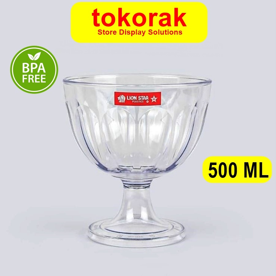 Jual GELAS AKRILIK VELINA 500 ML CUP GLASS PLASTIK ANTI PECAH 500ML ...