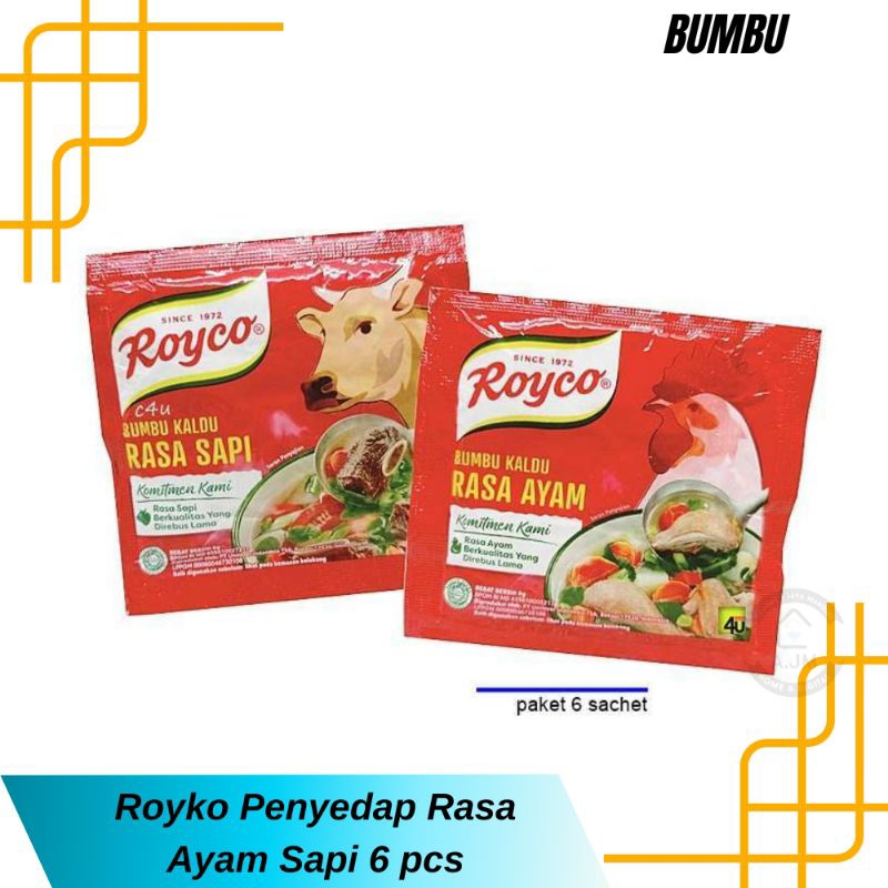Jual Royko Rasa Ayam Sapi Saset isi 6 | Shopee Indonesia