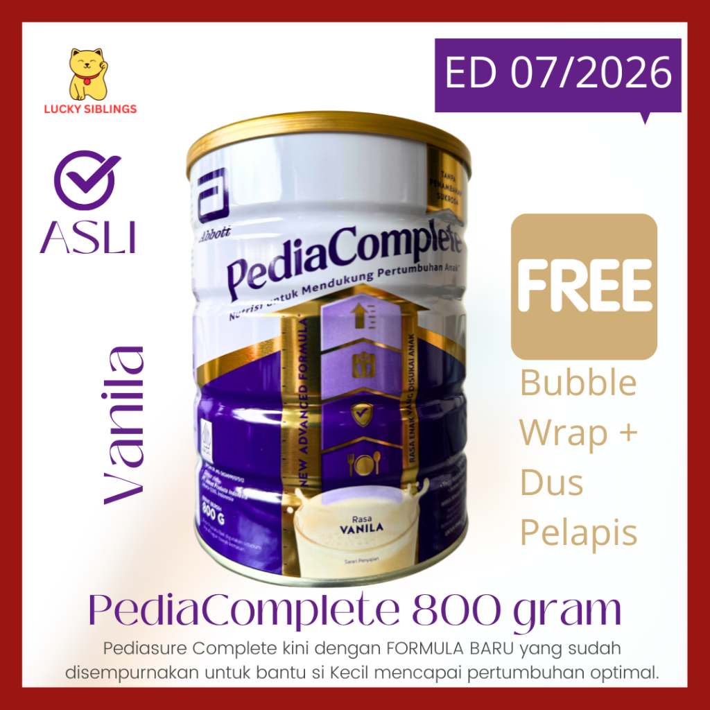 Jual Pediasure Complete 850 gr Vanila PediaComplete Susu Anak nutrisi badan anak lebih sehat dan ...