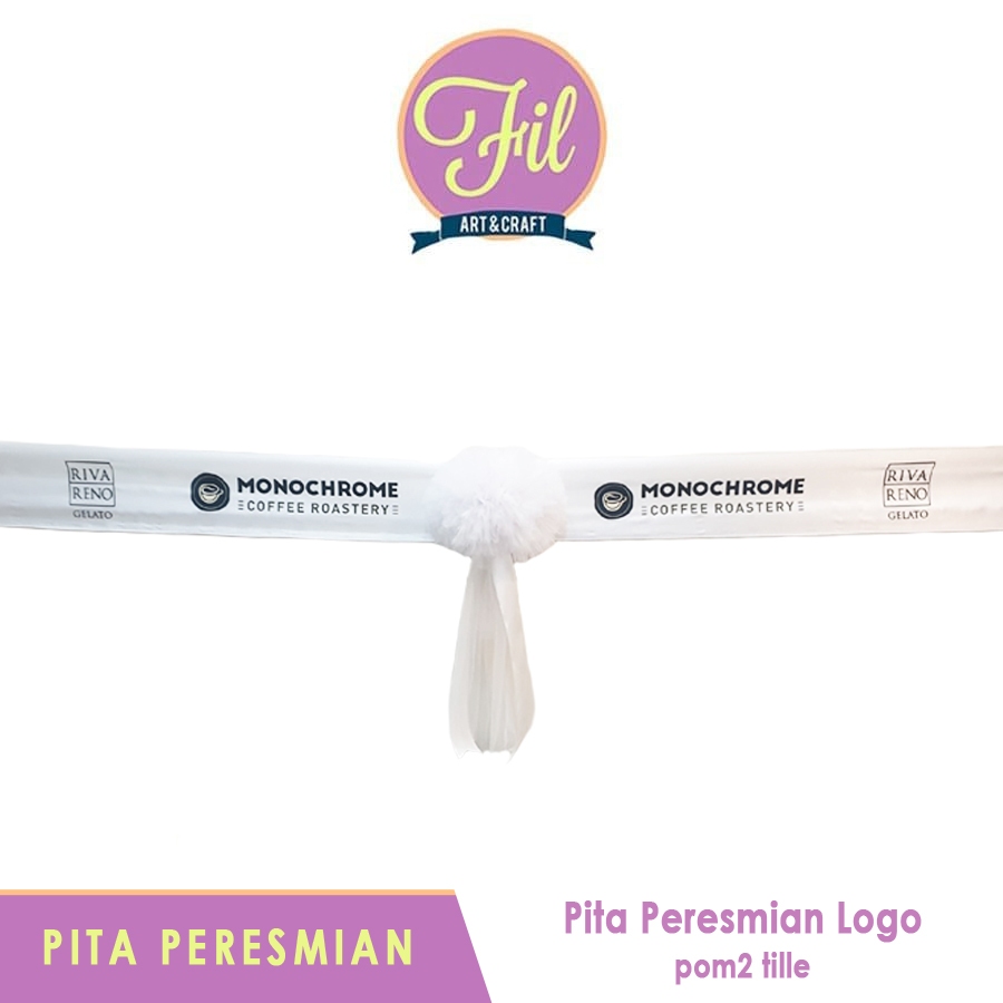 Jual Pita Peresmian / Pita Logo / Gunting Pita / Grand Opening / Pom ...