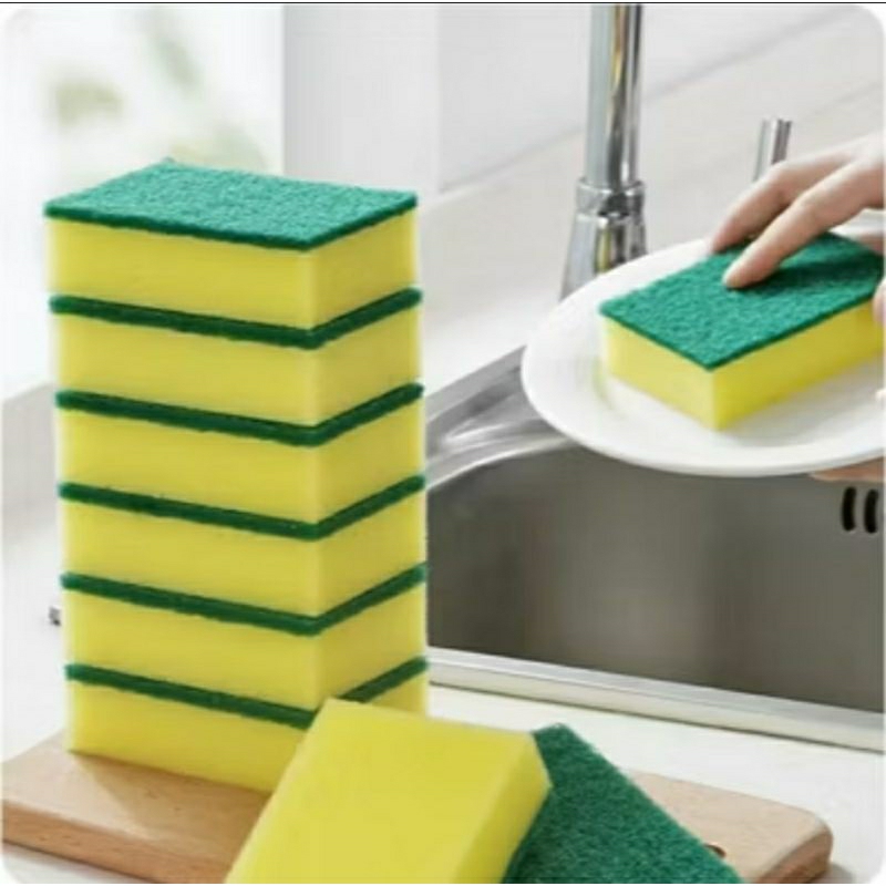 Jual Spons Busa Cuci Piring Dish Wash Sponge Washer dengan Sabut Kain ...