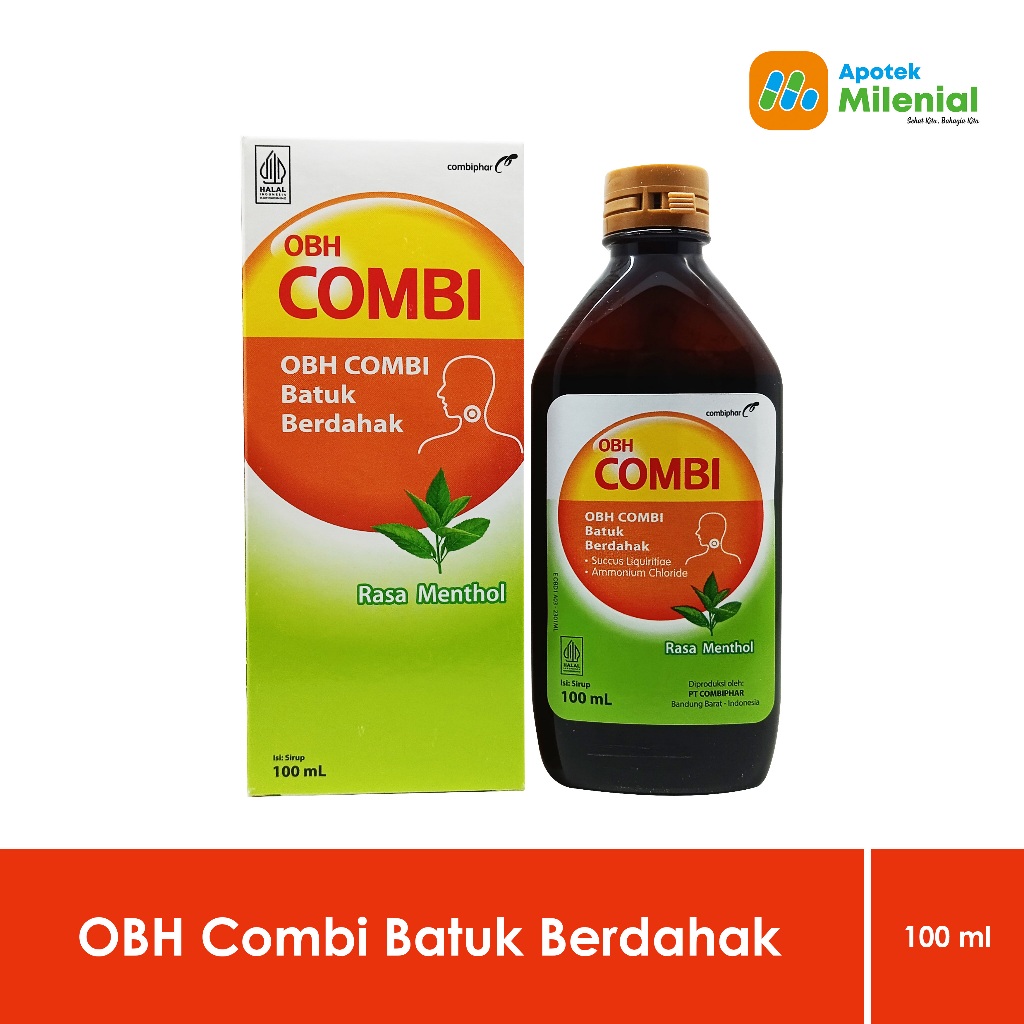 Jual OBH Combi Batuk Berdahak Menthol Sirup 100 ml | Shopee Indonesia