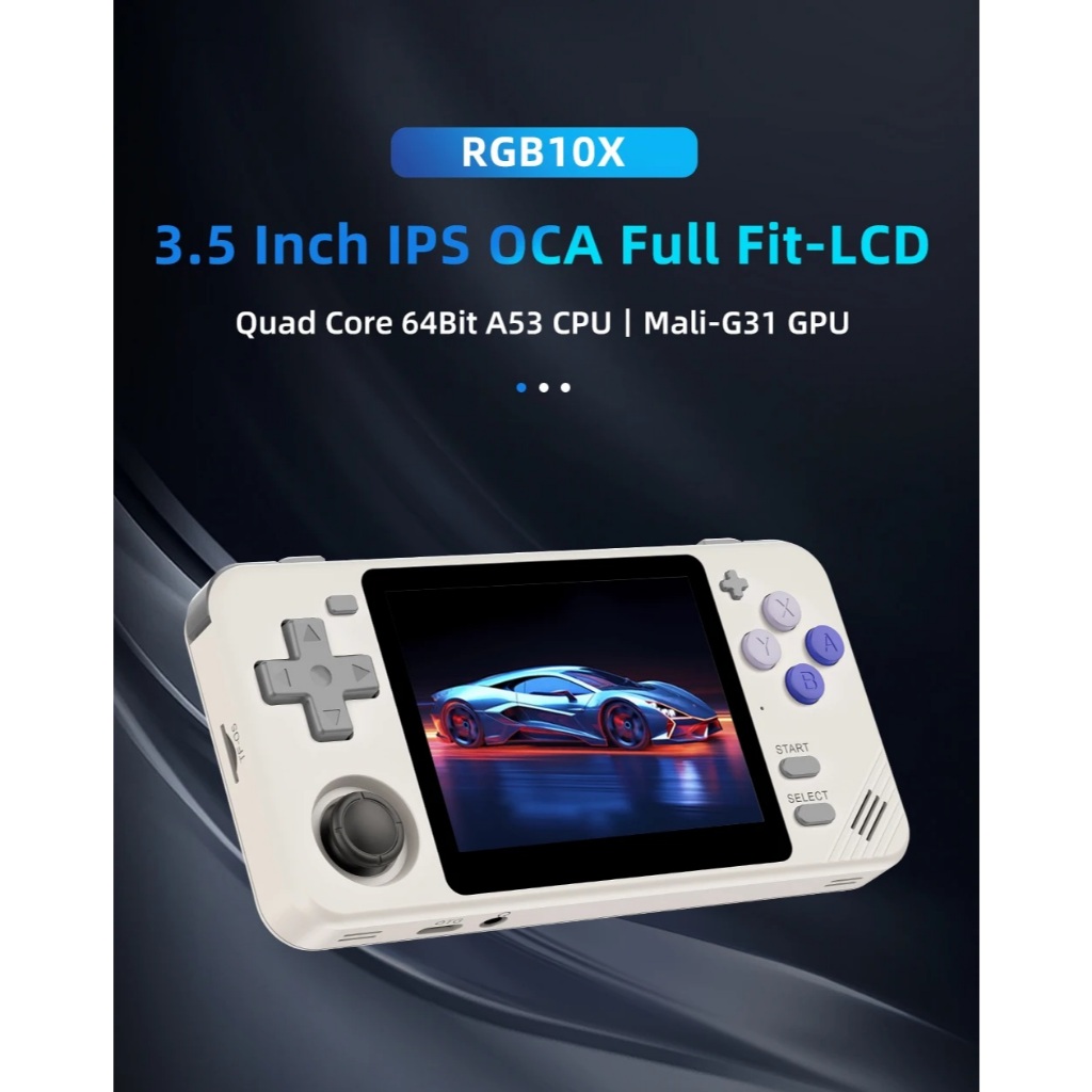 Jual POWKIDDY RGB10X Handheld Game Console 128GB Layar IPS 3.5 Inch ...