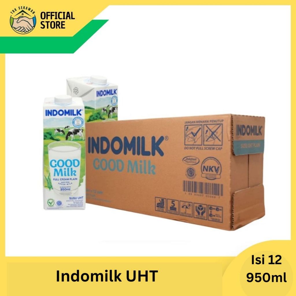 Jual Indomilk UHT Full cream 950 ml - Harga per karton | Shopee Indonesia