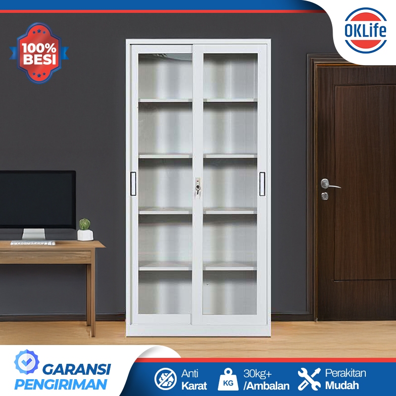 Jual OKLIFE LEMARI BESI LEMARI KABINET LEMARI BESI ARSIP LEMARI PLAT ...