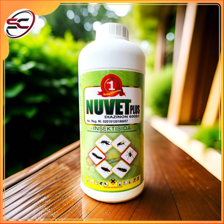 Jual NUVET Plus 600 EC 1 Liter Insektisida Fogging Nyamuk Lalat Kecoa ...