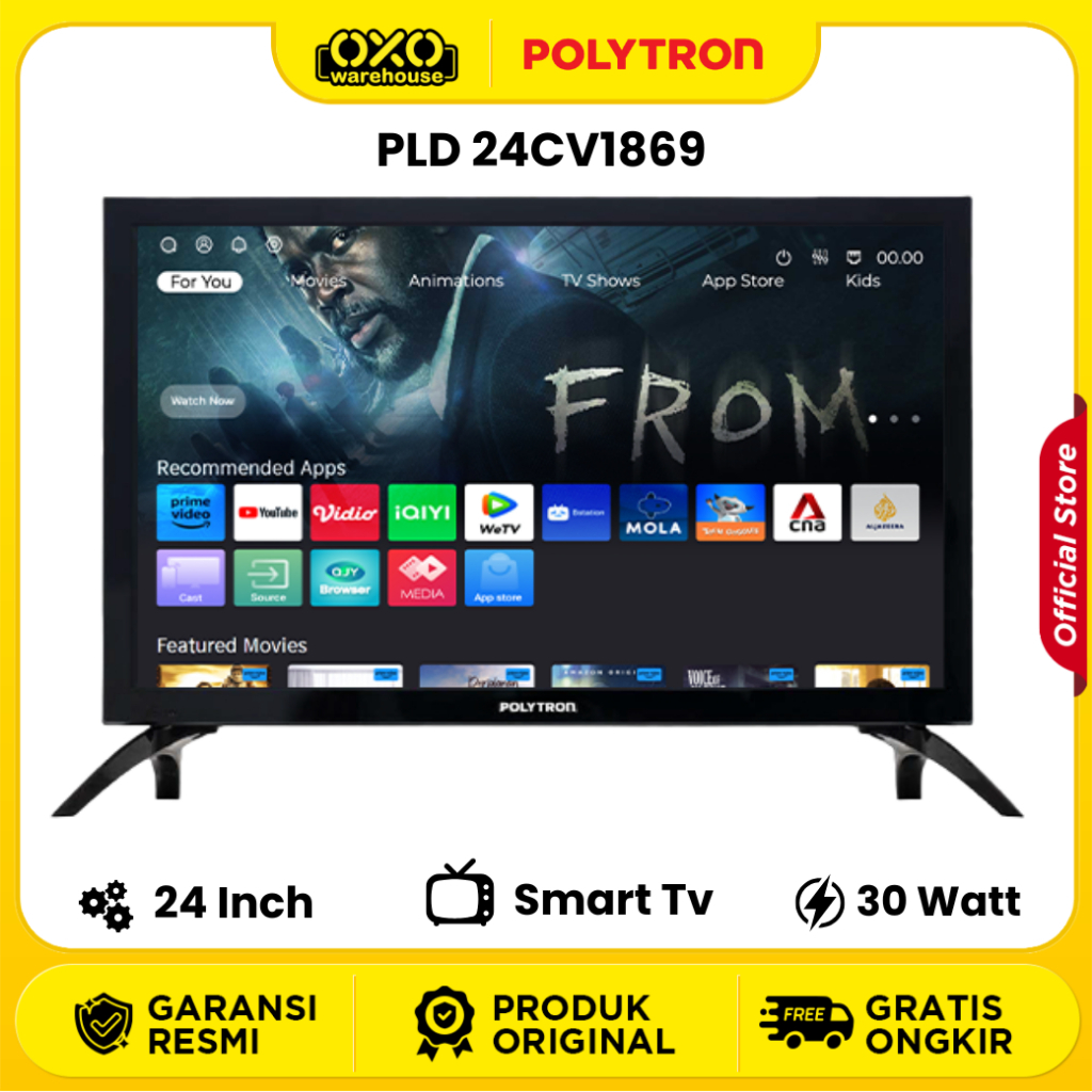 Jual Polytron Led 24 inch Smart lite digital tv PLD 24CV1869 Garansi Resmi | Shopee Indonesia