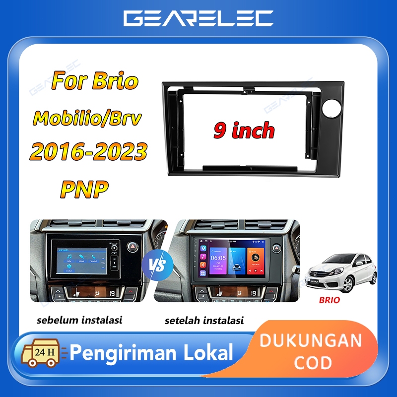 Jual Untuk Brio/Mobilio/Brv 2016-2023 Frame/PNP Soket 9 Inch | Shopee ...