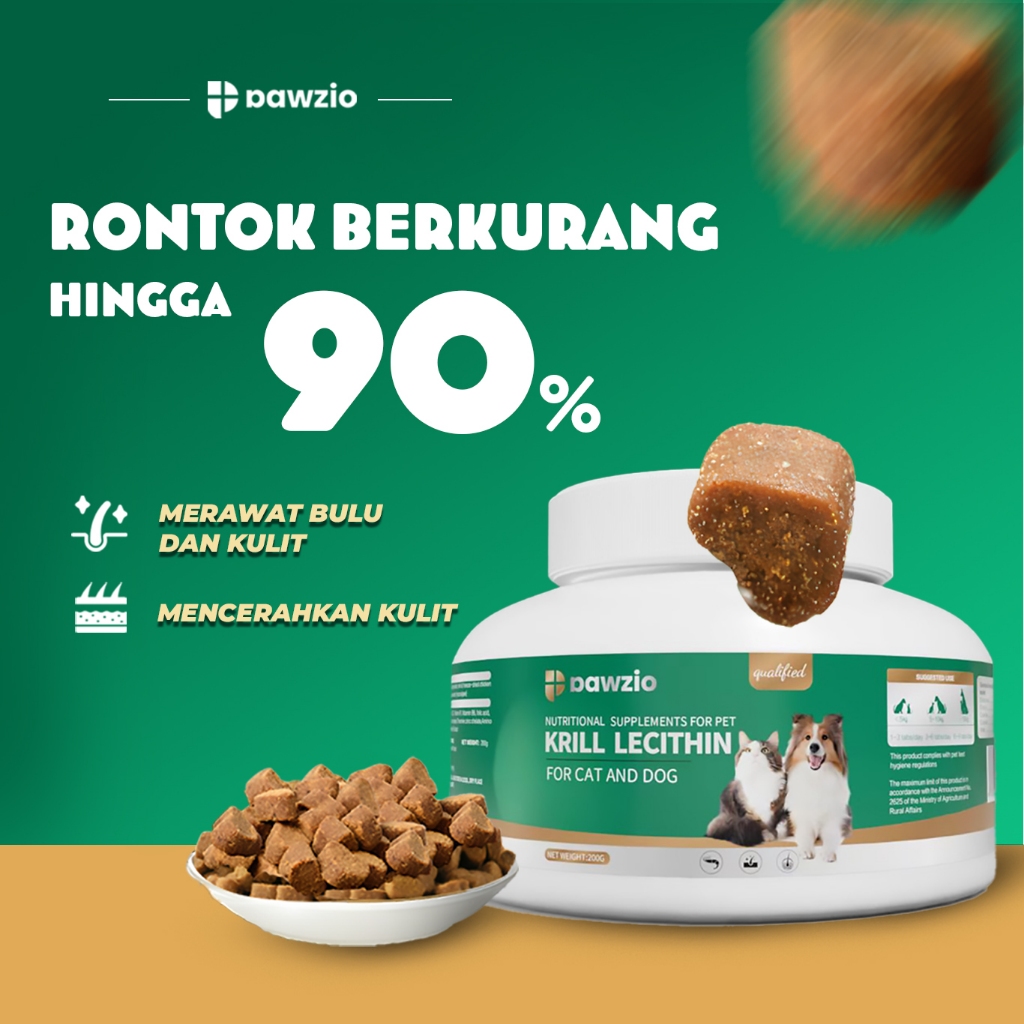 Jual Pawzio Nutritional Supplements for Pets - Krill, Shark Chondroitin ...