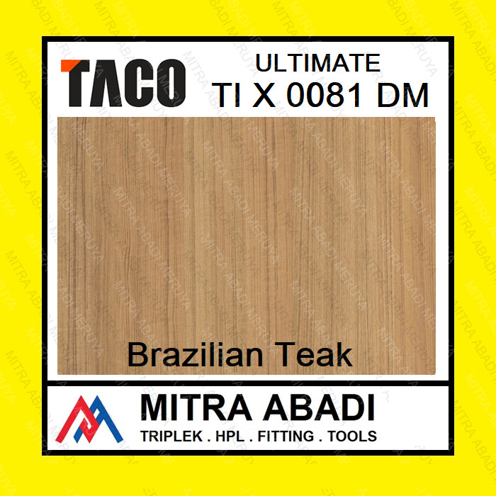 Jual TACO HPL Ultimate TI X 0081 DM Brazilian Teak TIERO Dapur Kamar Tidur | Shopee Indonesia