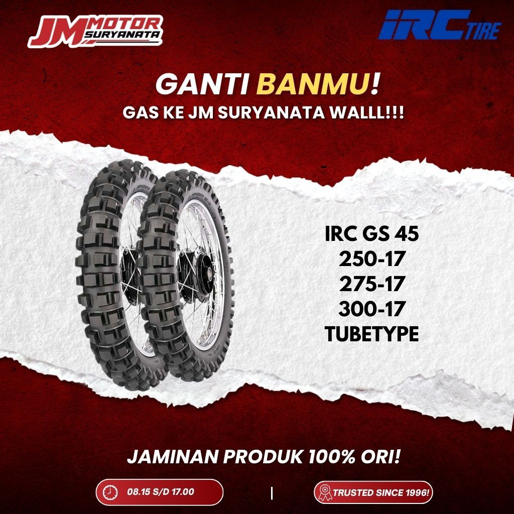 Jual IRC GS 45 RING 17 250-275-300 | Shopee Indonesia