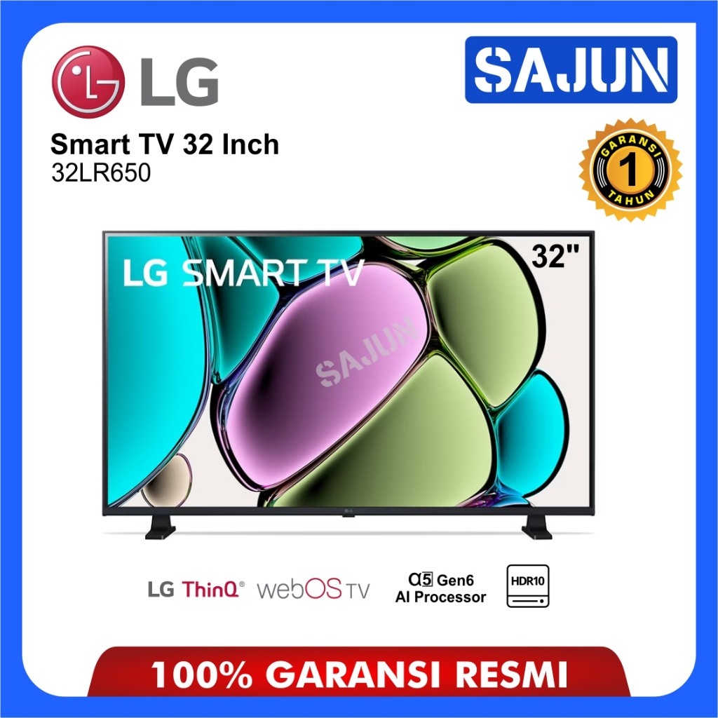 Jual LG Smart TV 32LR650 / 32LR650BPSA 32 Inch HD α5 AI Processor Gen6 ...