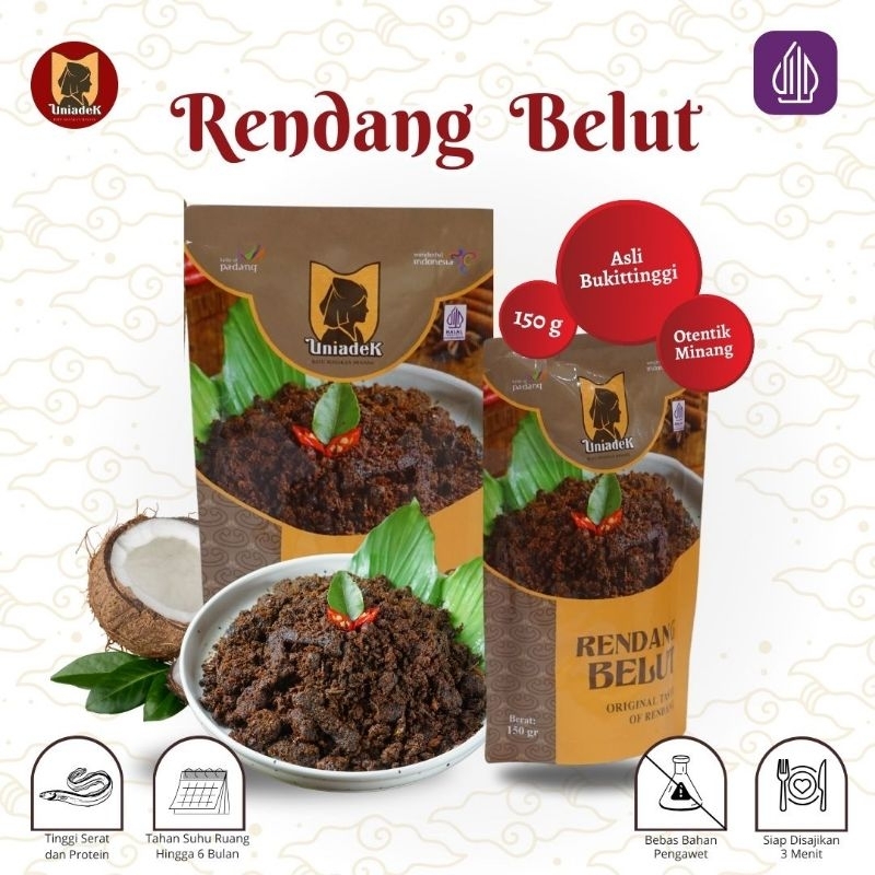 Jual RENDANG BELUT UNIADEK 150g | Shopee Indonesia