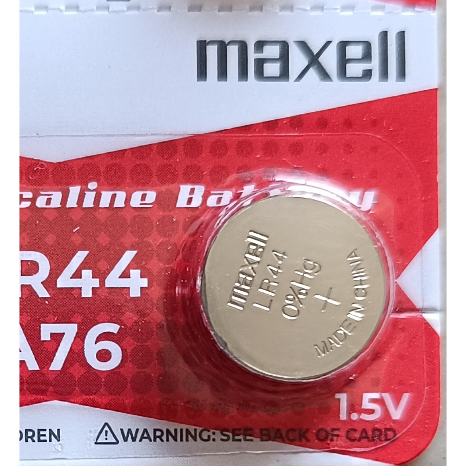 Jual ORIGINAL MAXELL LR44 / LR SR 44 / AG13 BATRE BATERAI BATTERY | Shopee Indonesia